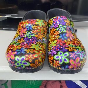 Dansko | Shoes | Dansko Limited Edition Professional Flower Power Clog ...